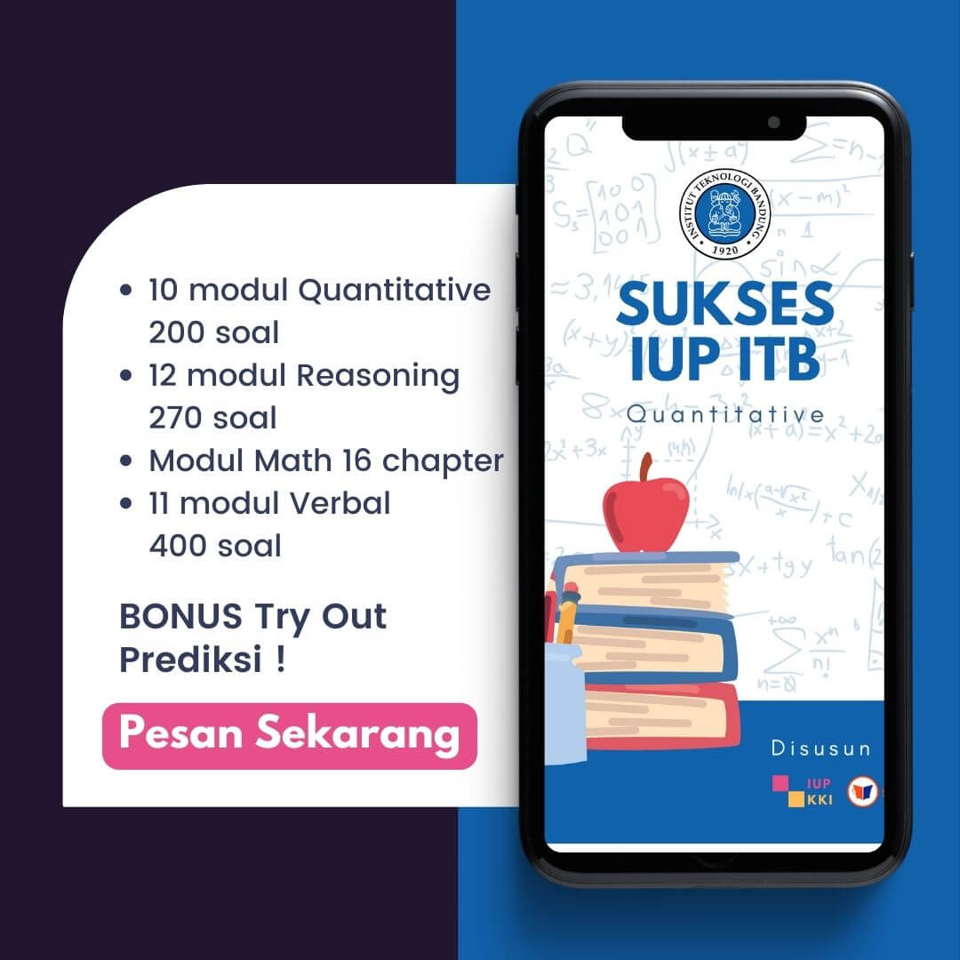 eBook Soal ITB AQ Test Lengkap Pembahasan | WA 0856 8598 823